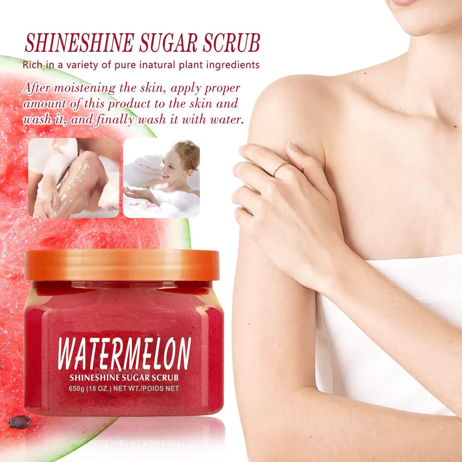Lightening Sugar Body Scrub – Natural Deep Clean Exfoliator for Skin ...