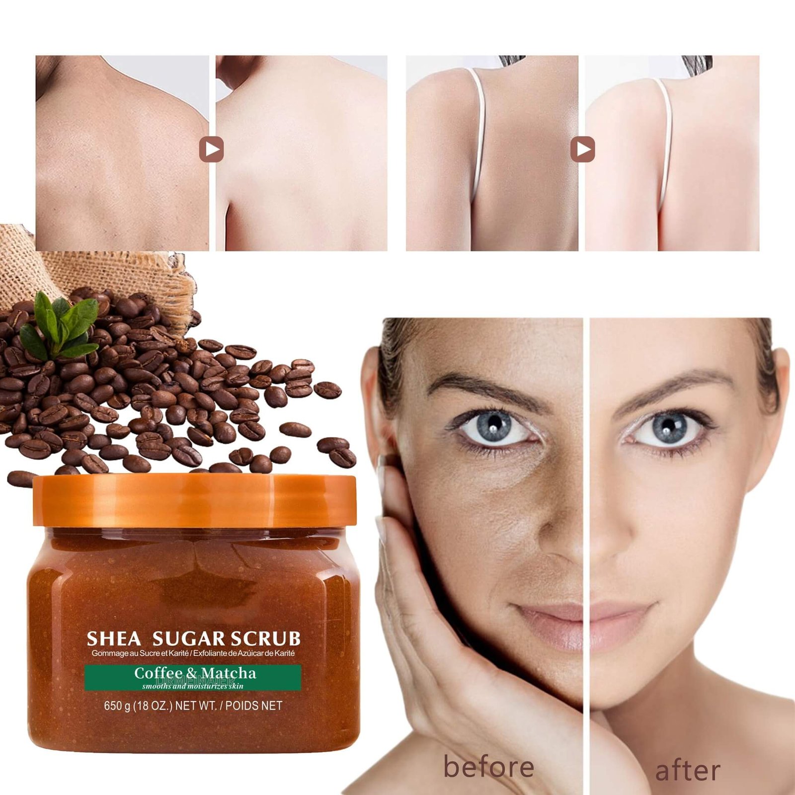 Coco Body Scrub – Skin Brightening & Anti-Blemish Natural Exfoliant ...